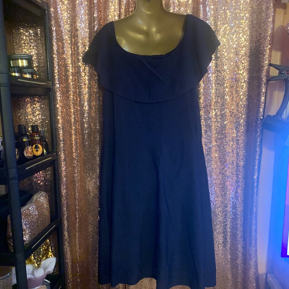 Eliza J Hot Navy Blue Dress Plus Size Gem